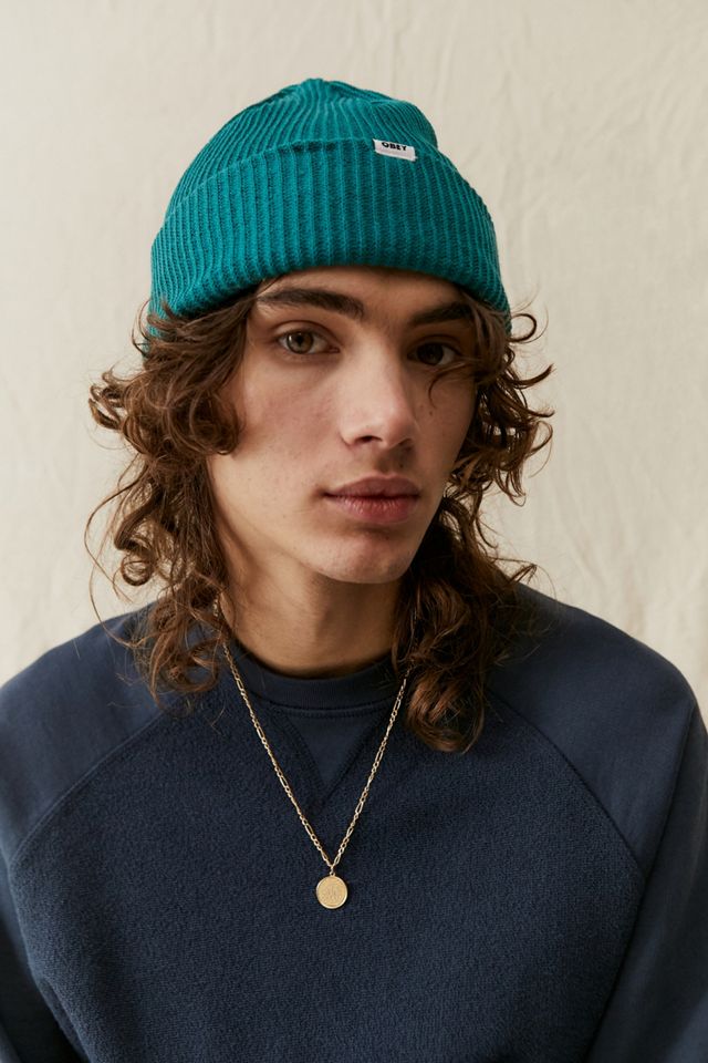 OBEY Green Bold Beanie | Urban Outfitters UK