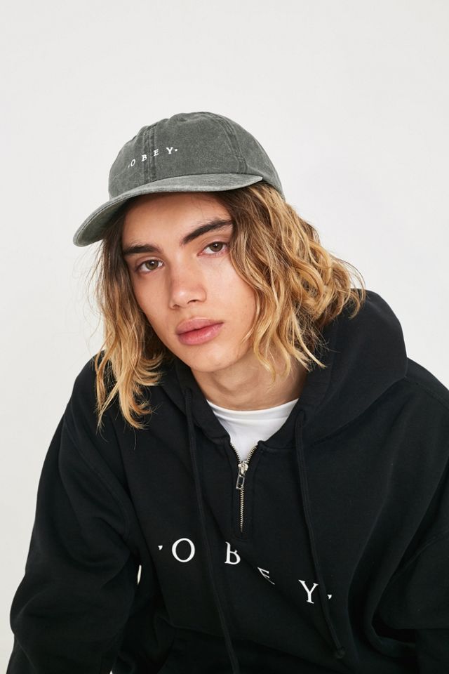 OBEY Mask Black 6-Panel Cap | Urban Outfitters UK