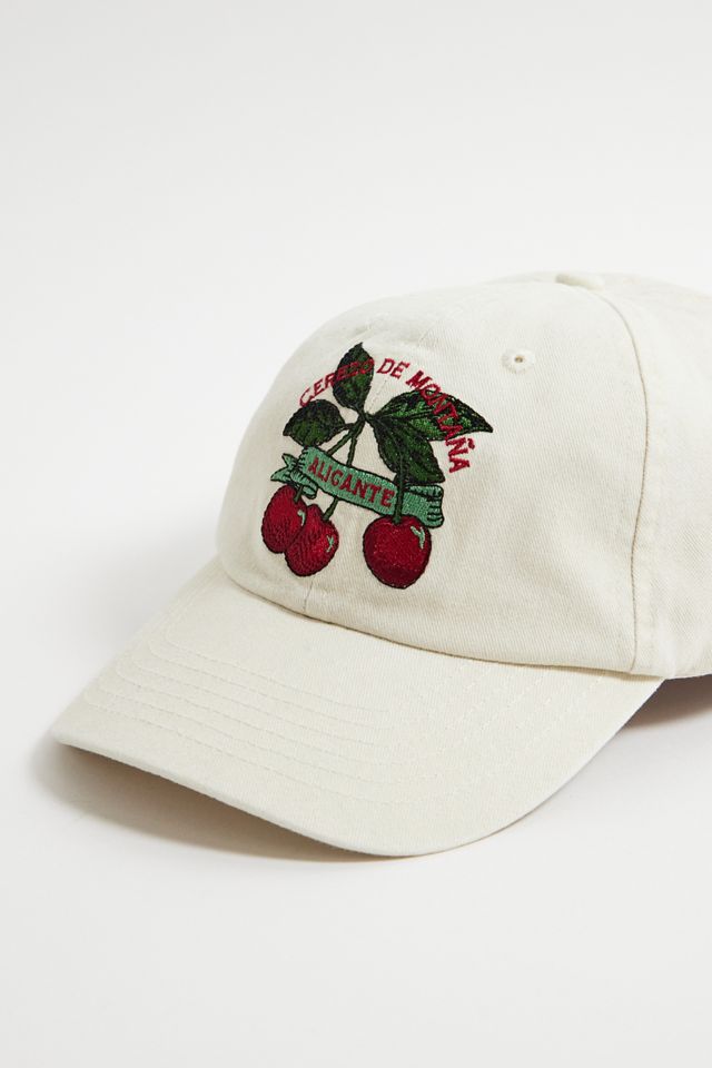 UO Embroidered Cherry Cap | Urban Outfitters UK