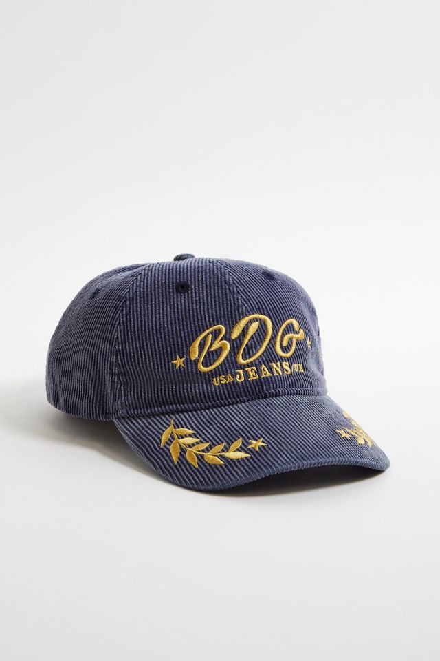 BDG Blue Corduroy Cap | Urban Outfitters UK