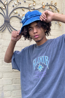 UO Denim Bell Buck Hat | Urban Outfitters UK
