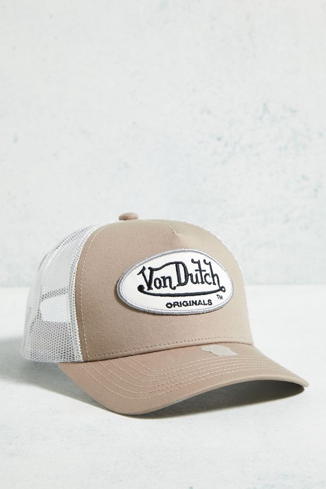 Von Dutch Beige Trucker Hat | Urban Outfitters UK