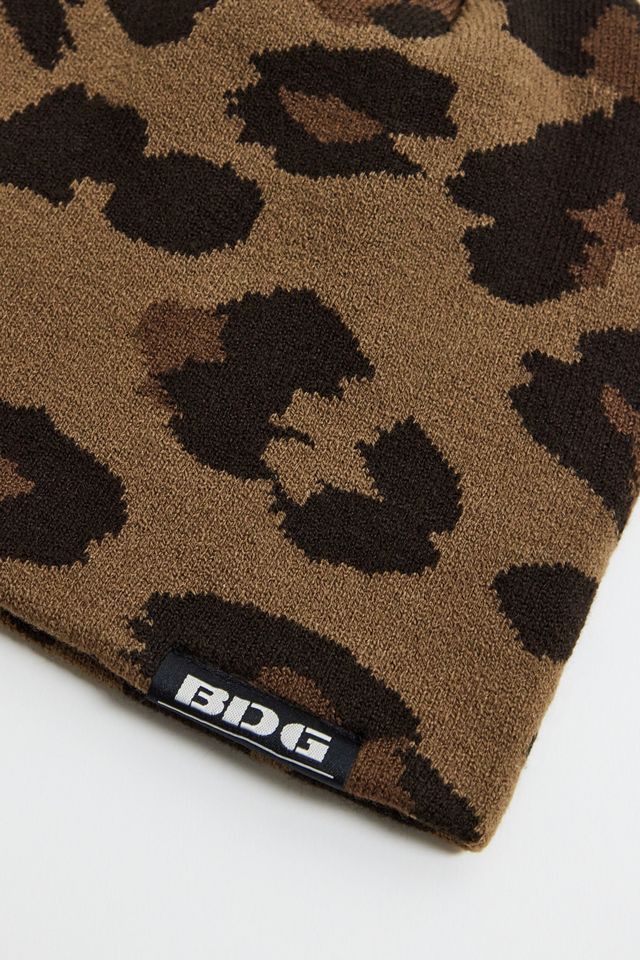 BDG Leopard Skull Beanie | Urban Outfitters UK