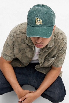 UO Teal Koi Fish Cap | Urban Outfitters UK