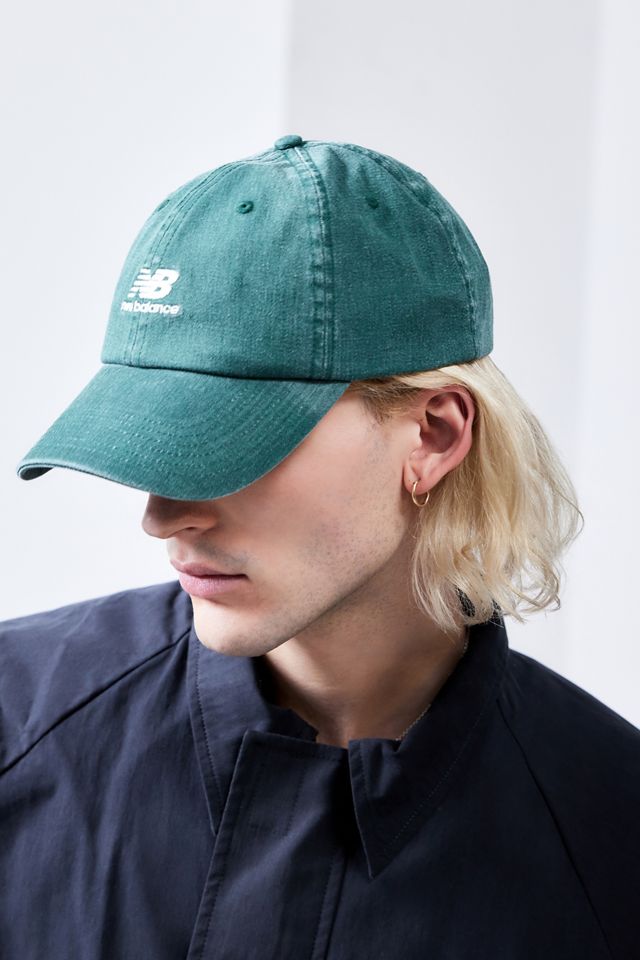 New Balance – Bestickte Cap in verwaschenem Grün | Urban Outfitters DE