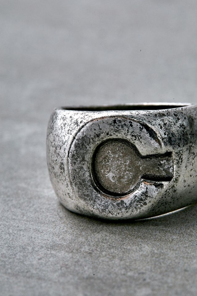 Letter Signet Ring | Urban Outfitters UK