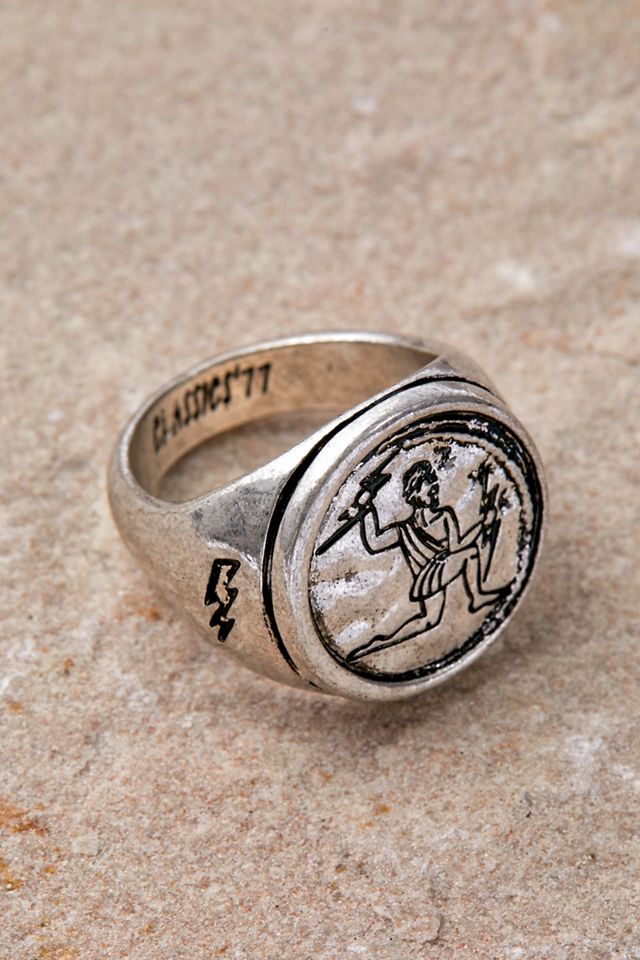 Icon Brand Zeus Signet Ring | Urban Outfitters UK