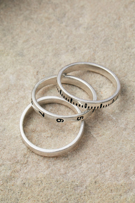 Icon Brand Recast Dial Ring 3-Pack | Urban Outfitters UK
