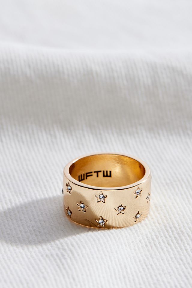 Icon Crystal Star Band Ring | Urban Outfitters UK