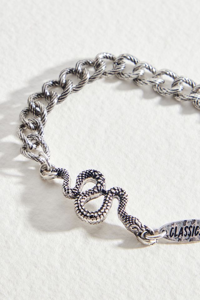 Icon Brand Silver Snake Bracelet | Urban Outfitters UK