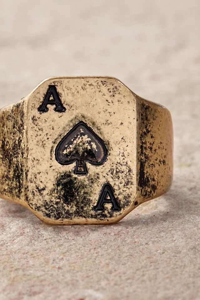 Silence + Noise Ace Card Ring | Urban Outfitters UK