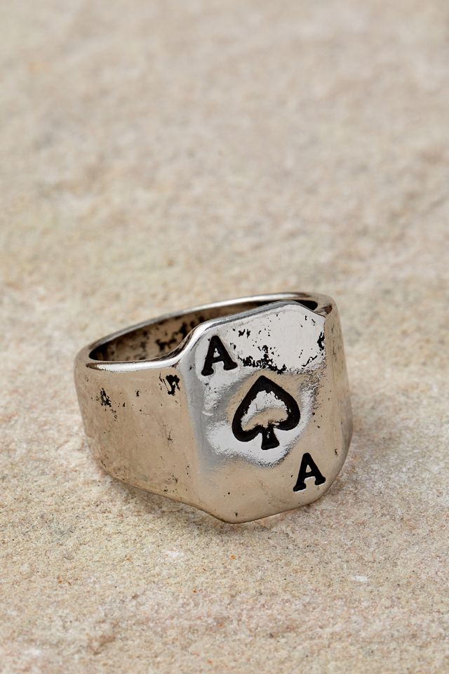 Silence + Noise Ace Card Ring | Urban Outfitters UK
