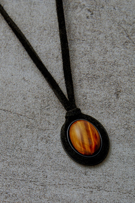 Semi Noir Pendant Rope Chain Necklace | Urban Outfitters UK