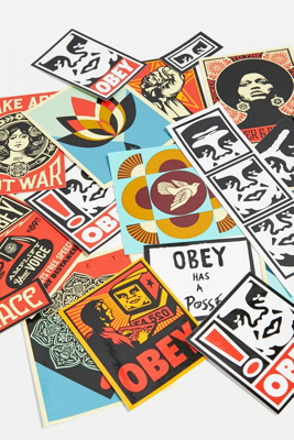 OBEY Artwork Sticker Selection 5-Pack | Urban Outfitters UK