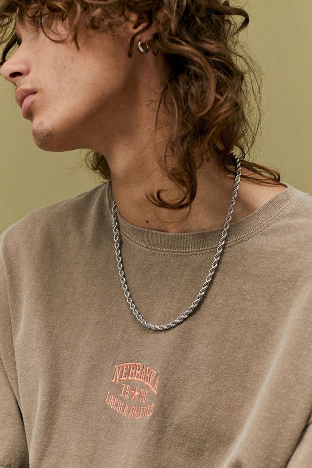 Plated Rope Chain Necklace 58cm | Urban Outfitters UK