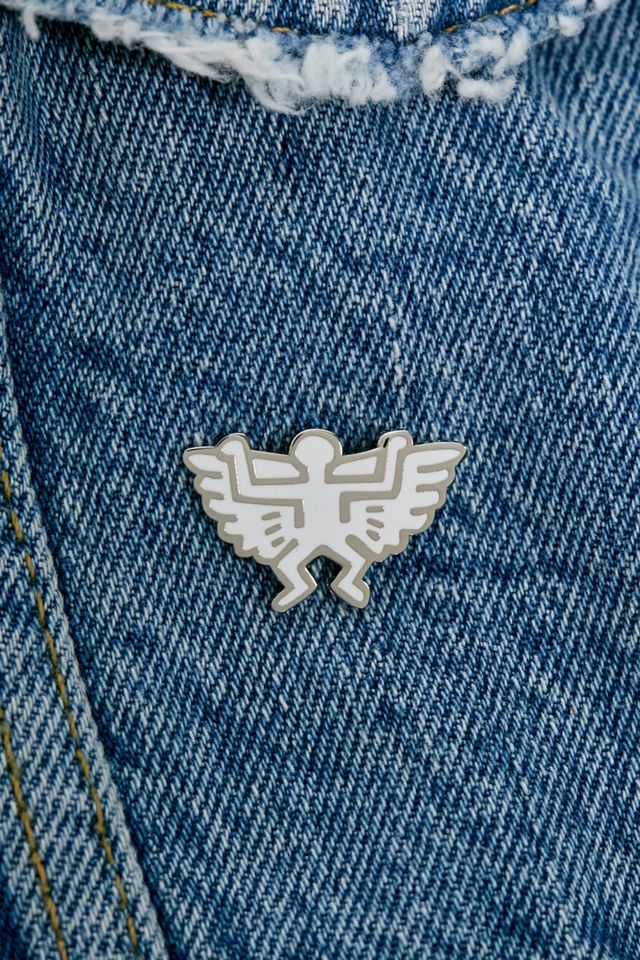 PINTRILL © Keith Haring Foundation Angel Pin | Urban Outfitters UK