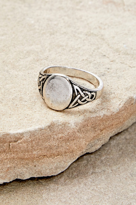 Burnished Signet Ring | Urban Outfitters UK