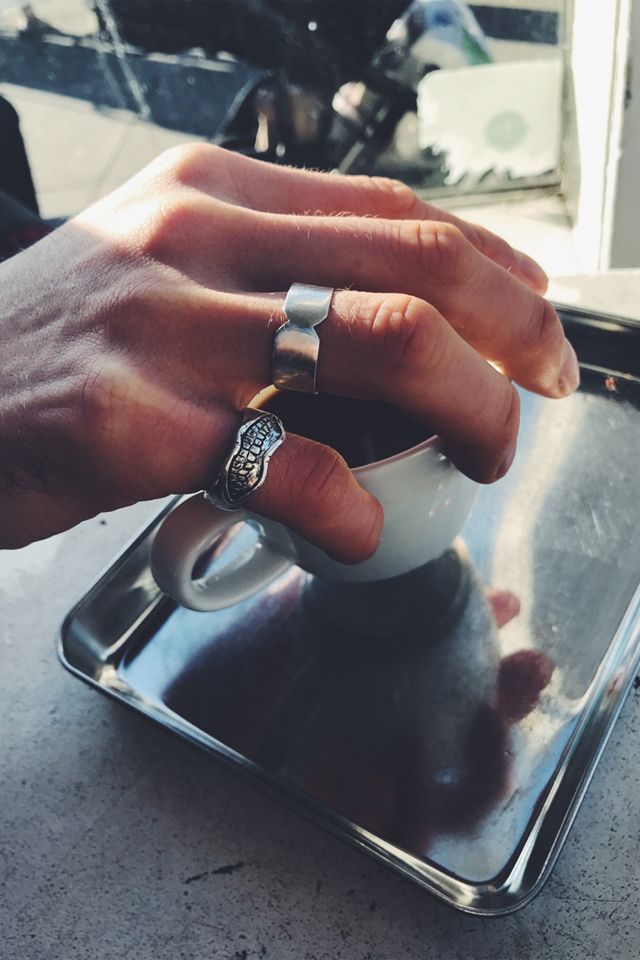 Rat Betty Golden Geezer Ring | Urban Outfitters UK