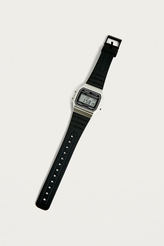 Casio F91W-1 Black And Silver Watch | Urban Outfitters UK