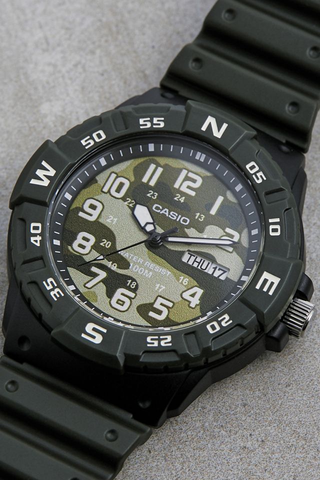 Casio MRW220HCM Camo Watch | Urban Outfitters UK