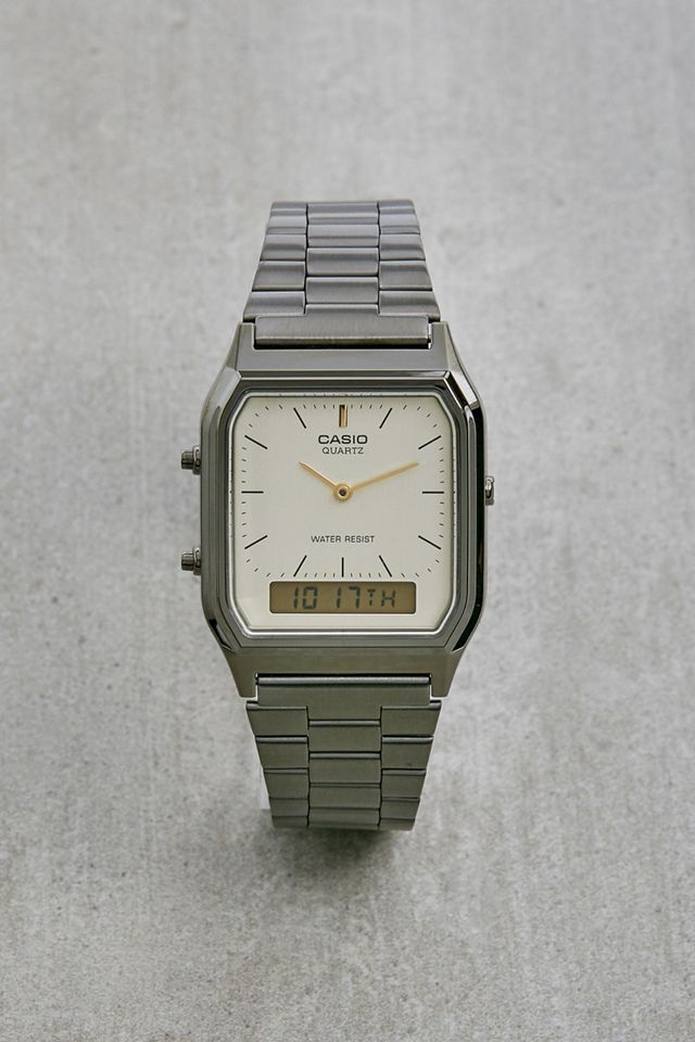 Reloj Casio AQ230 Vintage Silver | Urban Outfitters ES