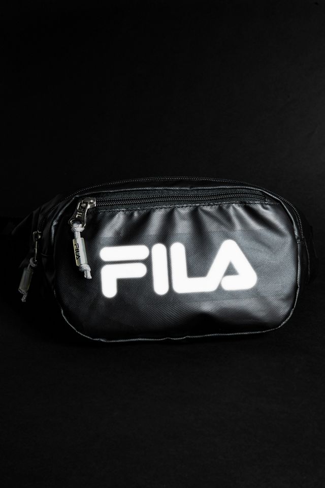 FILA Reflective Black Bum Bag | Urban Outfitters UK