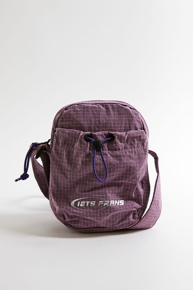 iets frans... Purple Crinkle Grid Crossbody Bag | Urban Outfitters UK