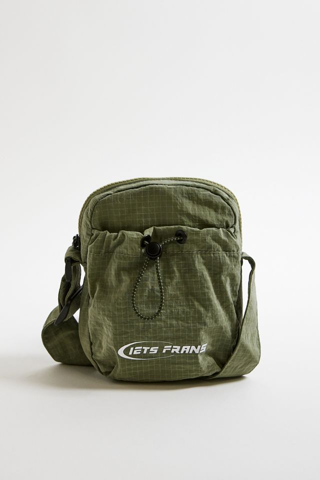 iets frans... Green Crinkle Grid Crossbody Bag | Urban Outfitters UK