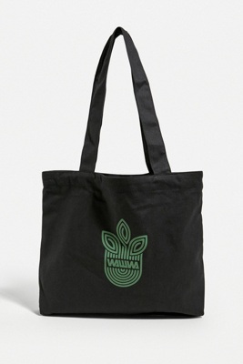 WAWWA Black Leaf Tote Bag | Urban Outfitters UK