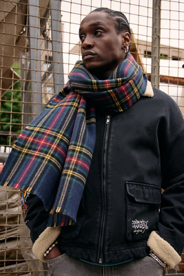 Loom Red Heritage Check Scarf | Urban Outfitters UK