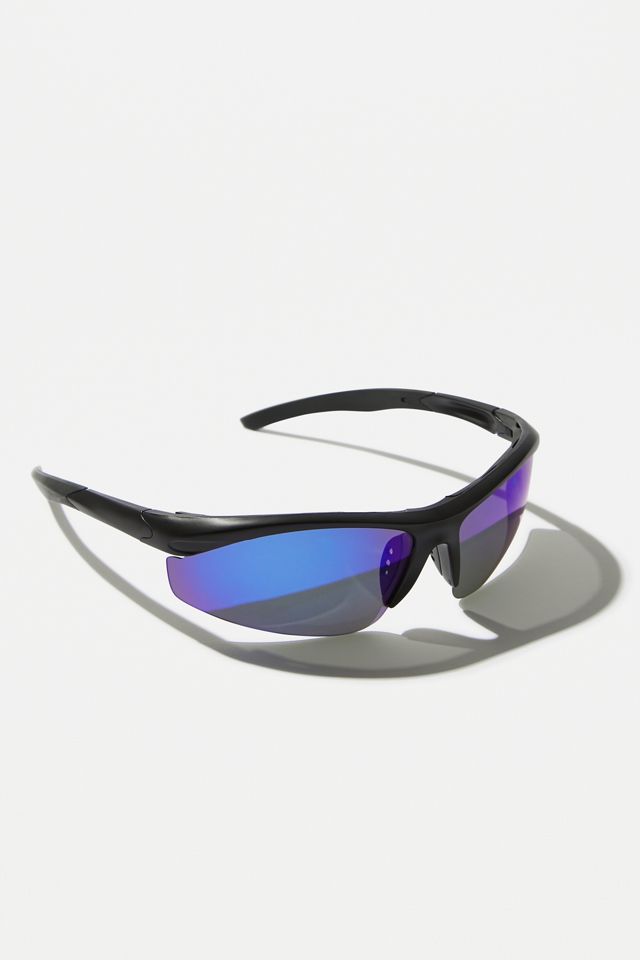 Good Times Eyewear Blue Visor Sunglasses | Urban Outfitters UK