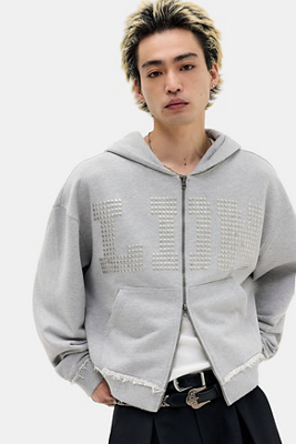 Jaded London LDN Stud Monster Hoodie | Urban Outfitters UK