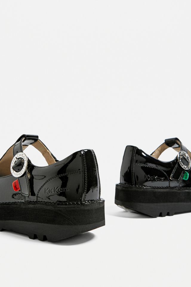 Kickers Kick Trixie Patent T-Bar Shoes | Urban Outfitters UK