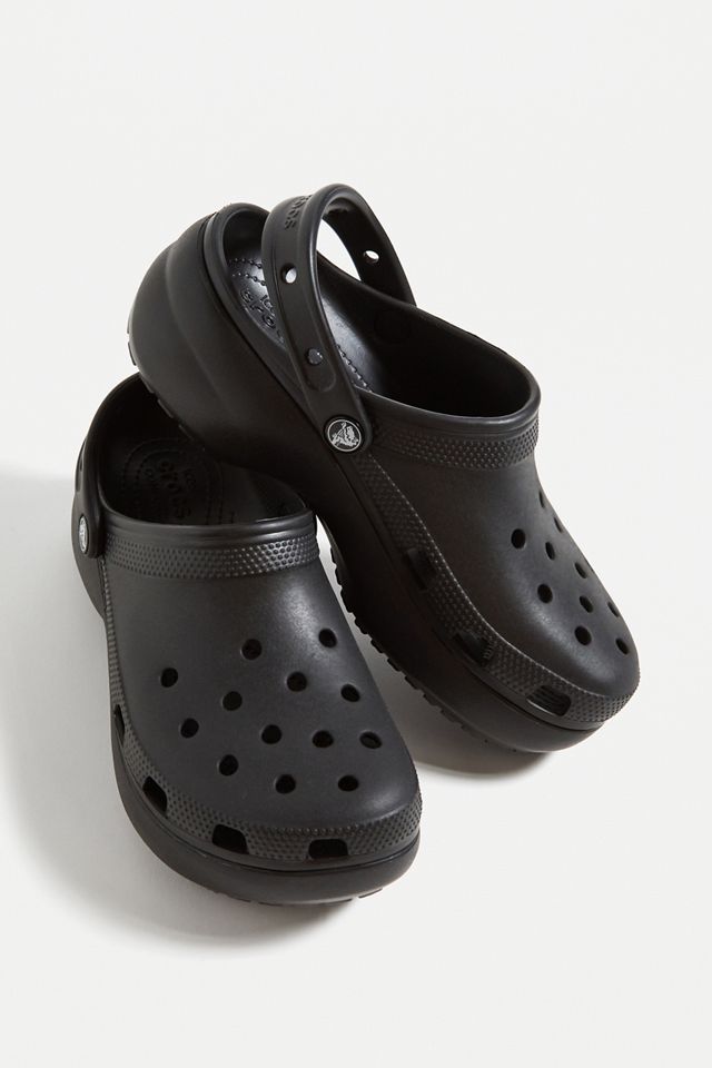 Crocs Black Classic Platform Clogs | Urban Outfitters UK