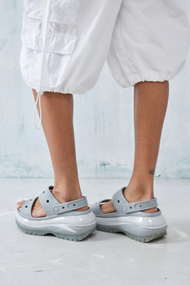 Crocs Grey Mega Crush Sandals | Urban Outfitters UK