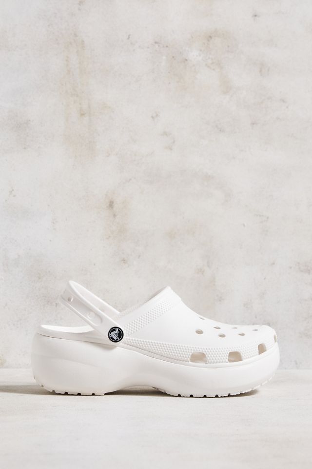 Crocs White Classic Platform Clogs | Urban Outfitters UK