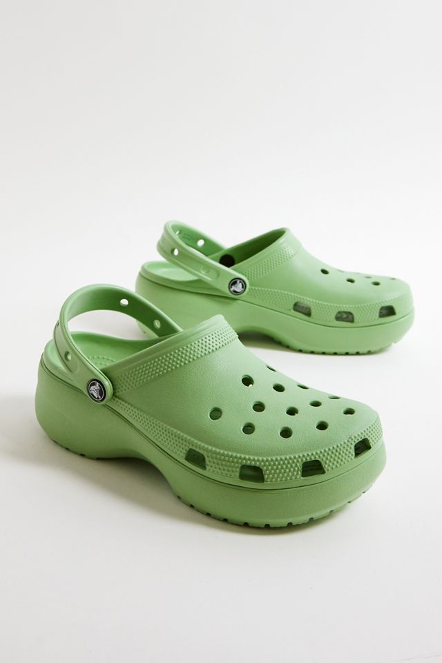 Crocs Green Classic Platform Clogs | Urban Outfitters UK
