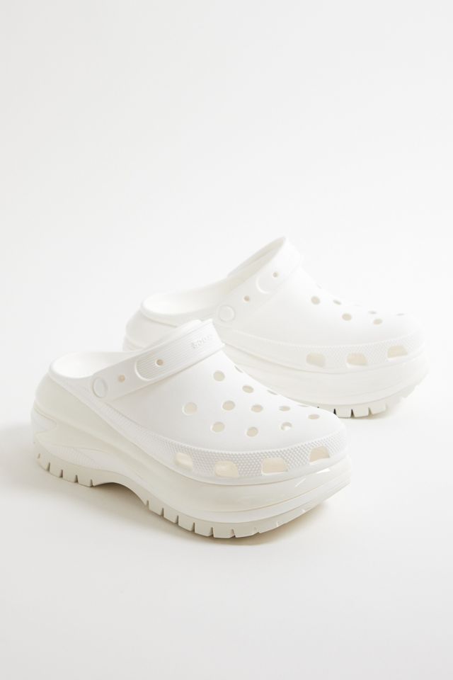 Crocs White Mega Crush Clogs | Urban Outfitters UK