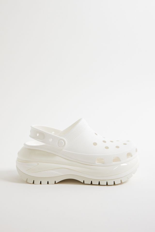 Crocs White Mega Crush Clogs | Urban Outfitters UK