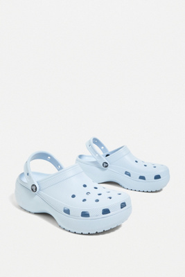 Crocs Mineral Blue Classic Platform Clog | Urban Outfitters UK