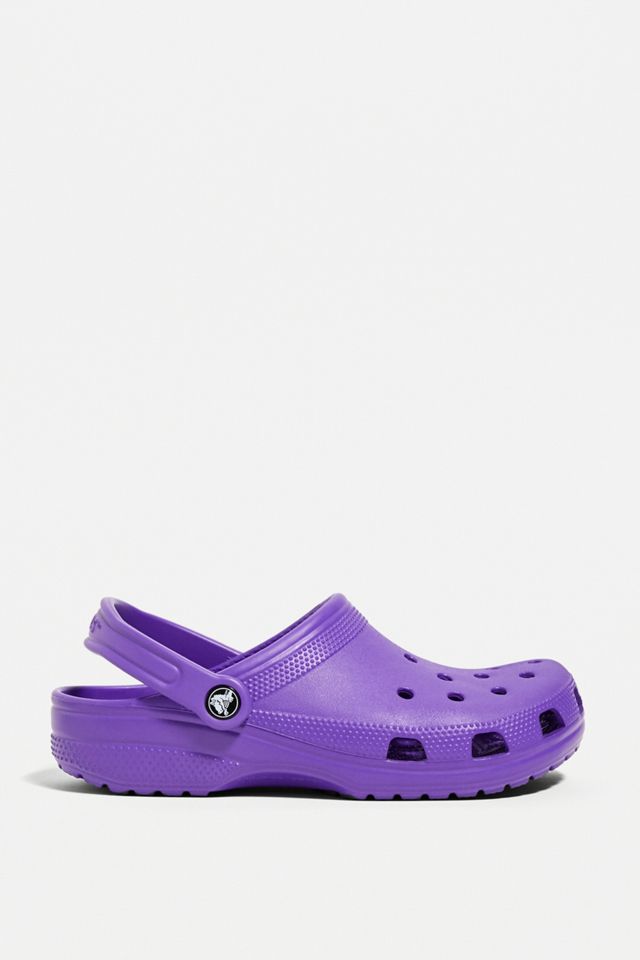 Crocs Neon Purple Classic Clogs | Urban Outfitters UK