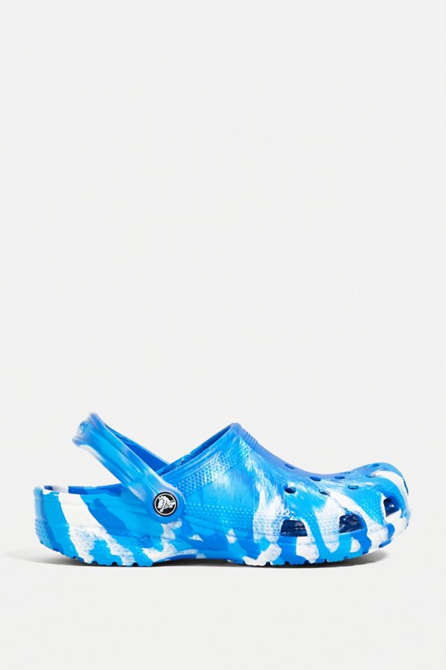 Crocs Marble Blue Classic Clogs | Urban Outfitters UK