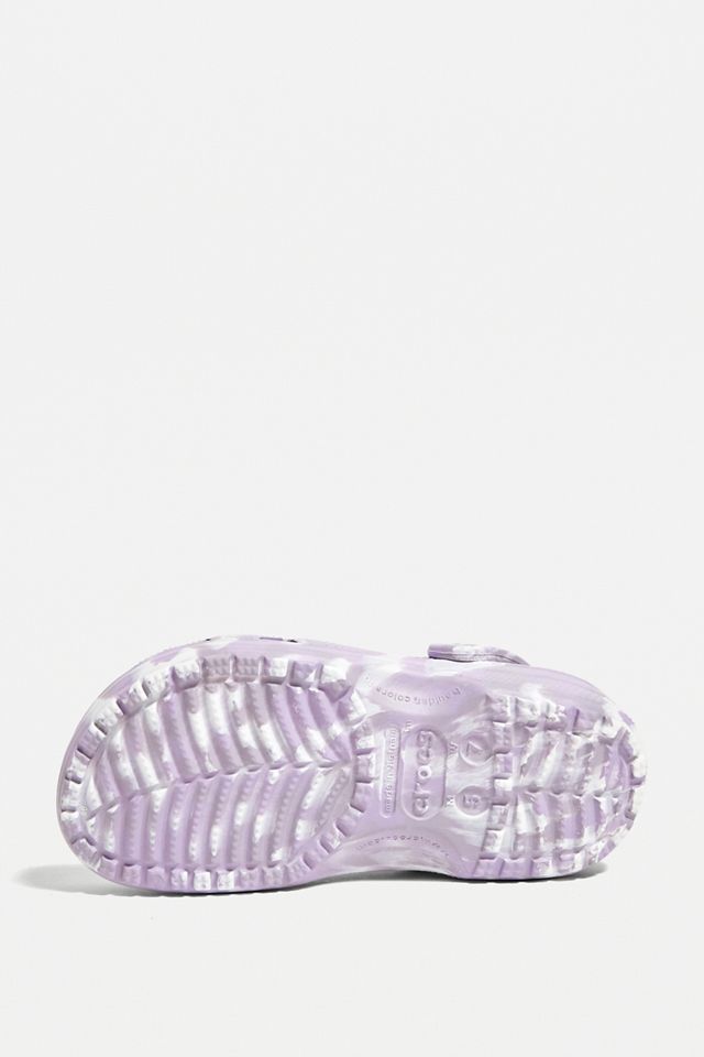 Crocs Classic Lavender Marble Clogs | Urban Outfitters UK