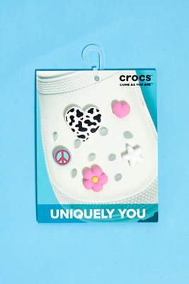 Crocs Jibbitz Girly Peace & Love 5-Pack | Urban Outfitters UK