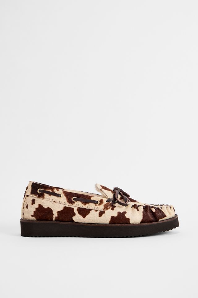 BRONX Cow Print Fenn-Ix Boat Shoes | Urban Outfitters FR