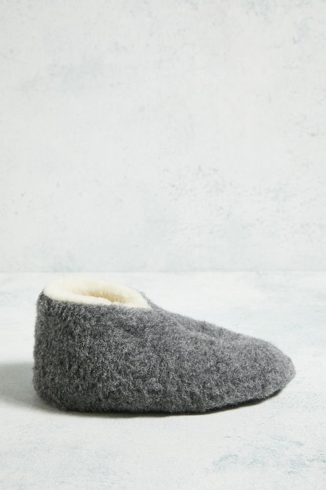 Yoko Wool Dark Grey Comfy Boot Slippers | Urban Outfitters UK