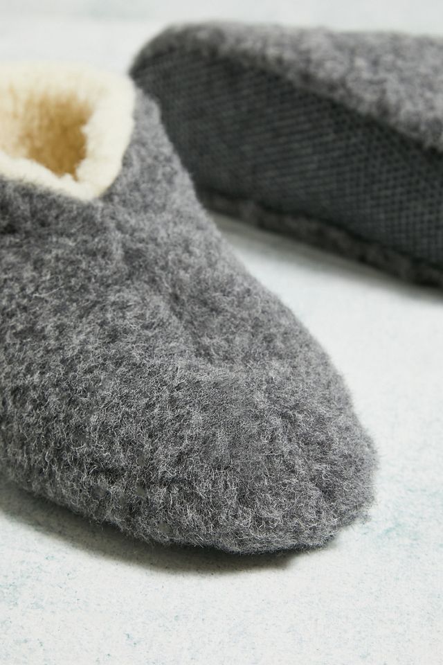 Yoko Wool Dark Grey Comfy Boot Slippers | Urban Outfitters UK