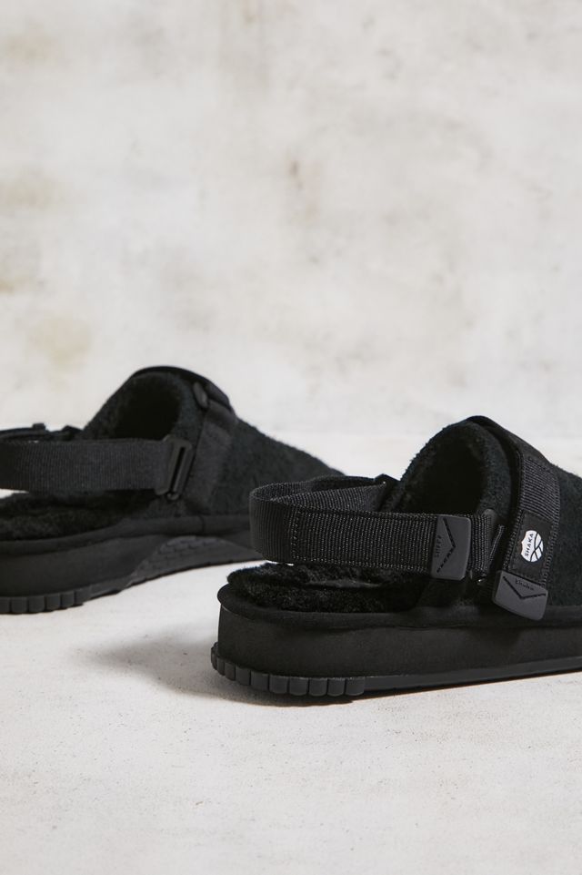 SHAKA Black Snug Suede Clogs | Urban Outfitters UK