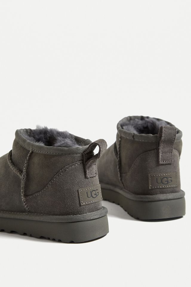 UGG Grey Classic Ultra-Mini Boots | Urban Outfitters UK