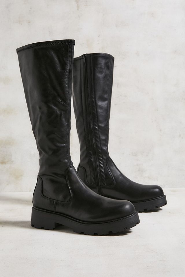 Vagabond Black Cosmo Knee High Boots | Urban Outfitters UK